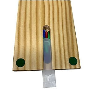 Regal Games - Cribbage Board - Fun, Family-Friendly Board Game - Includes Natural Wood Game Board (11" x 4.5" x 2.75"), 6 Multi-Colored Pegs - Ideal for 2-4 Players - Ages 8+