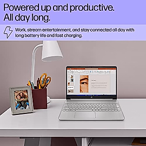 HP 15.6 inch Laptop, FHD Display, 12th Gen Intel Core i5, 16 GB RAM, 512 GB SSD, Intel Iris Xe Graphics, Windows 11 Home, 15-dy5399nr (2023),Silver