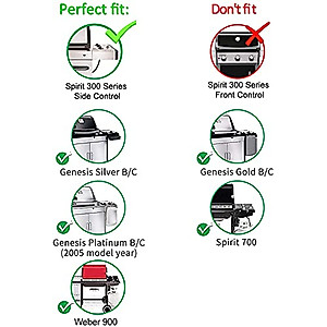 YIHAM 7508 304SS Burner Tube Kit for Weber Genesis Silver & Gold B/C, Weber Spirit 700, Spirit E310 E320, Spirit 300 with Side Control (2007-2012) Grill Replacement Parts 28 1/8 Inch LW828