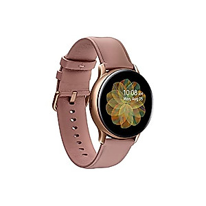 Samsung Galaxy Watch Active2 Stainless Steel LTE GSM Unlocked SM-R835U (ATT, Verizon, Tmobile, Sprint) - US Warranty (Renewed) (Gold , 40mm/Stainless Steel)