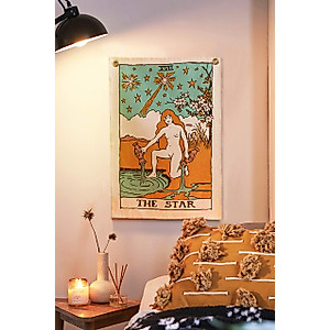 SheetKart The Sun, Moon and Star Tarot Tapestries - Aesthetic Bohemian Wall Hanging Tapestry for Bed Room Home Decor