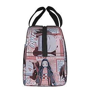 YRPCAI Boys And Girls Anime Lunch Bag Cartoon Reusable Insulation, Refrigerated Lunch Box Storage Bag 3-One Size