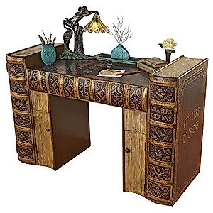 Design Toscano Literary Volumes Writing Desk, full color