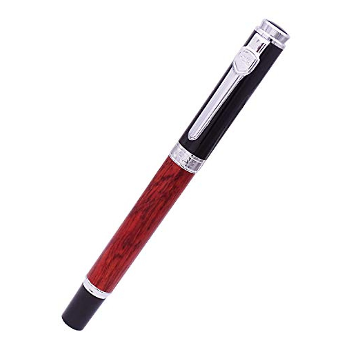 Jinhao Nature Rose Wood Fountain Pen Bent Nib(Fine to Broad Size),Fude Pen for calligraphy,art drawing and handwriting