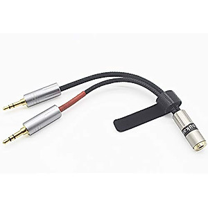 Youkamoo 2 x 3.5mm to 3.5mm Female Balanced 4 Pole 8 Core Silver Plated Headphone Earphone Audio Adapter Cable New in Box for PHA-3 Dual 3.5mm to 3.5mm Balanced