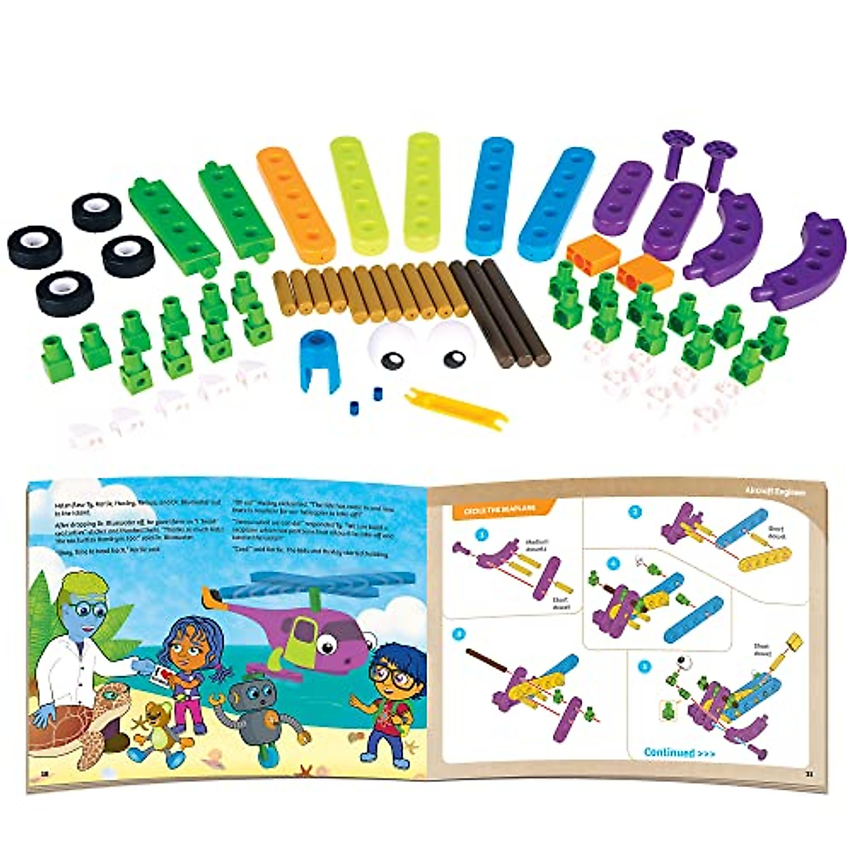 Thames & Kosmos Kids First Aircraft Engineer | STEM | 32 Page Full-Color Illustrated Storybook | Ages 3+ | Preschoolers & Kindergartners | Develop Fine Motor Skills | Parents' Choice Gold Award