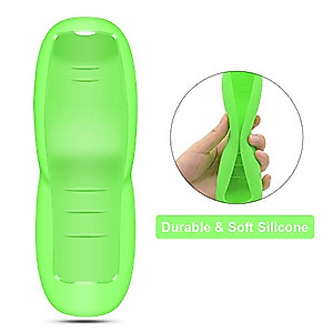 2 Pack Protective Case for DirecTV RC73 Remote Control,Silicone Cover Remote Controller Skin Sleeve Replacement Compatible with DirecTV RC70,RC70H,RC71,RC71H,RC72,RC73B-Glow Blue,Glow Green
