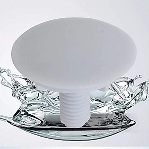 Cabilock Bathtub Accessories Plastic Kitchen Faucet Hole Dispenser Decorative Cover Kitchen Sink Tap Hole Plug (White) Tub Drain Stopper