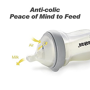 haakaa Gen.3 Silicone Orthodontic Bottle Nipple - Teat Attachment Compatible with Baby Bottles (Glass/Silicone) - Slow Flow - 2 pcs.