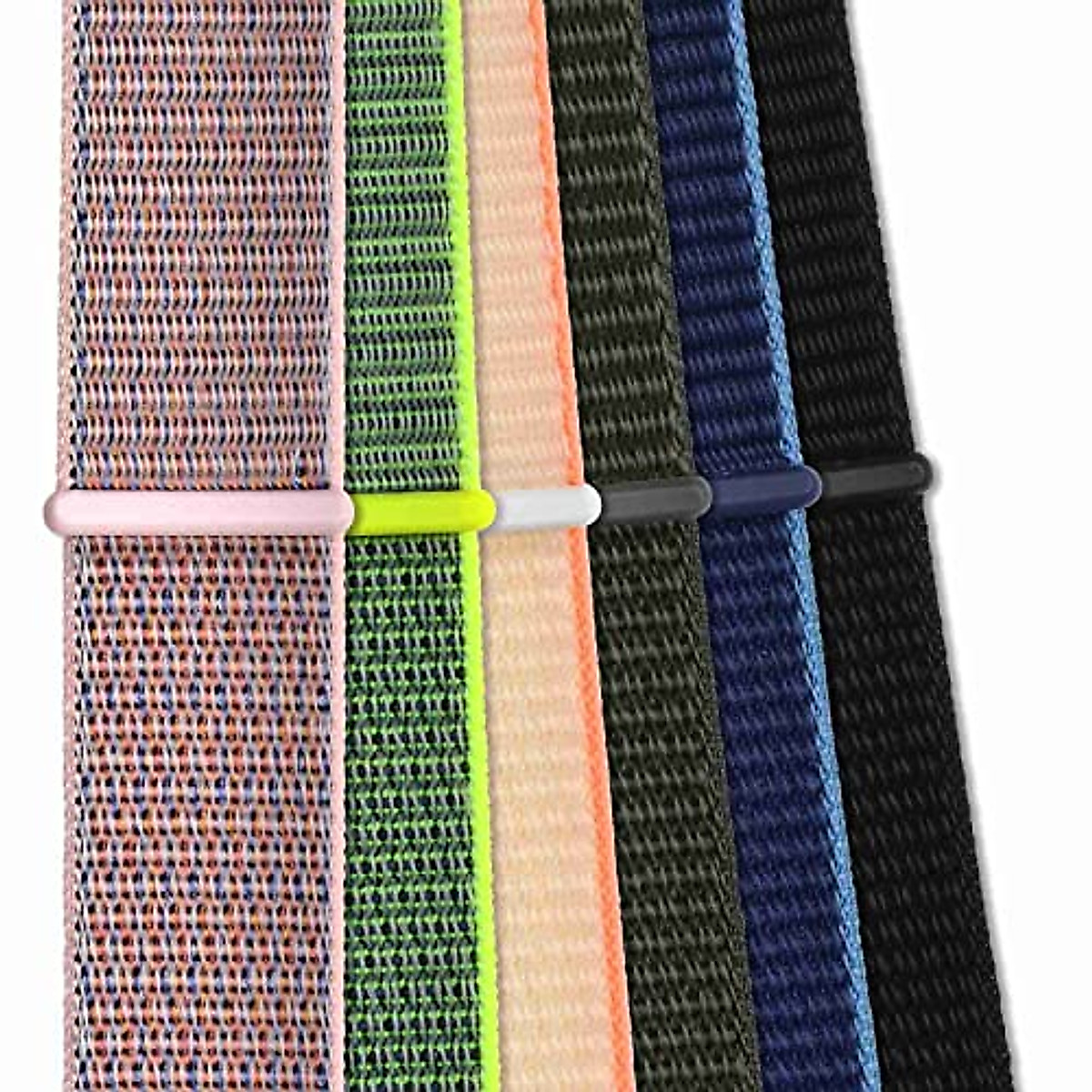 WOCCI 18mm Adjustable Nylon Watch Band, Quick Release Sport Loop Strap (Army Green)