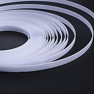 Sntieecr 1/2 Inch x 25 Yard White Polyester Boning for Sewing, Through Low Density Boning for Wedding Dress, Nursing Caps, Corset, Bridal Gowns, Party Gowns, Lingerie, Swimwear, Hats and Handbags