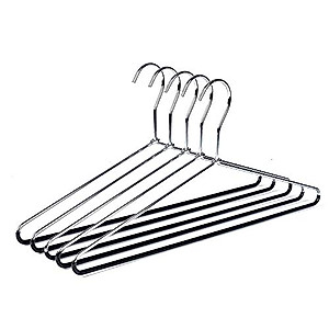 30 Quality Heavy Duty Metal Coat Hangers with Black Rubber Coating for Non Slip Pants (30)