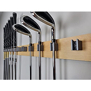[JINTECH] Golf Club Organize Holder, Wall Display, Wall Hanger, Rack, Mount [15 Holder Set] (Head up - 10mm - 15set)