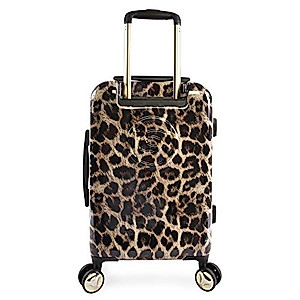 BEBE Women's Adriana Spinner Luggage, Leopard, 3pc Set (21" 25" 29")