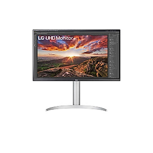 LG 27” 27BP85UN-W IPS 4K UHD Computer Monitor with USB Type-C™, VESA Display HDR™ 400, AMD FreeSync™ & Adjustable Stand