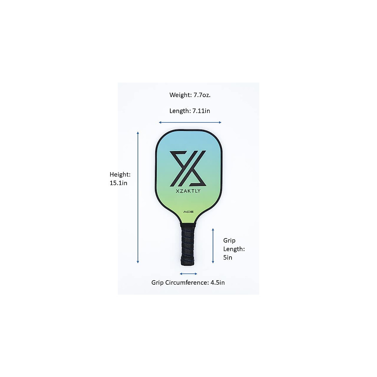 Pickleball Carbon Fiber Paddle - XZAKTLY - ACE