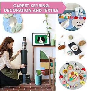 And-et DuraTuft Yarn 45 Vibrant Colors Tufting Nylon Yarn Pack - Ideal for Crochet, Craft Projects -100% B.C.F. - 3 Cones x 1.66lbs -180yards -Perfect for Rug Weaving and Knitting (03 Pink Beige)