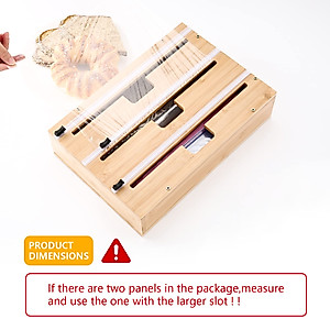 Oirboeus Ziplock Bag storage Organizer Foil and Plastic Wrap Organizer Dispenser with Cutter plastic bag organizer Organization and Storage for Kitchen Drawer Dispenser for Gallon Quart Snack Sandwich