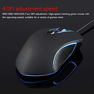 Gaming Keyboard and Mouse Rainbow Backlit Keyboard Mechanical Feel Keyboard Gaming Mouse for Computer Gamers