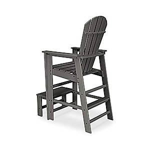 POLYWOOD SBL30SR South Beach Lifeguard Chair, Sunset Red