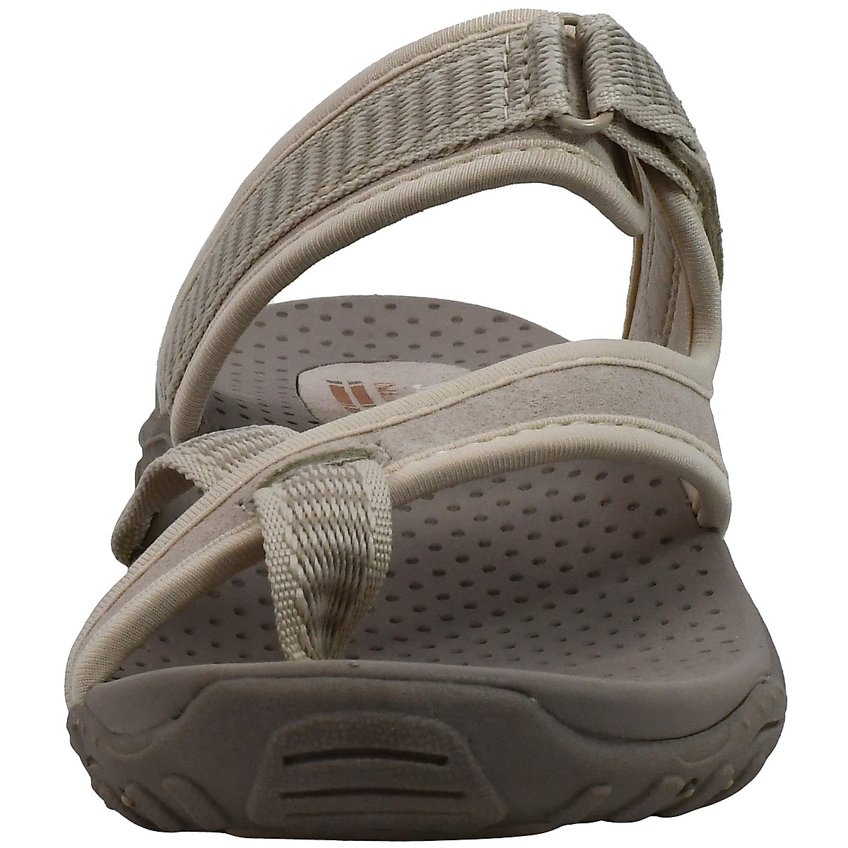 Skechers Women's Reggae-Rasta Flip-slop Sandals Flop, Light Tan, 11 M US