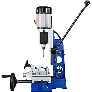 VEVOR Woodworking Mortise Machine, 1/2 HP 1400RPM Powermatic Mortiser, With Movable Work Bench Benchtop Mortising Machine, For Making Round Holes Square Holes Or Special Square Holes In Wood