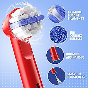 THISONG Kids Toothbrush Replacement Heads - Pack of 12, Compatible with Oral-B Electric Toothbrush, Professional Precision Soft Cleaning for Effective Oral Care