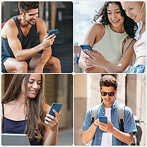 Miracase Ultra Slim Designed for iPhone SE Case 2022(3rd Gen)/iPhone SE 2020 Case(2nd Gen)/iPhone 7 Case/iPhone 8 Case with Screen Protector, Multi-Color Silicone Shockproof Phone Case(Capri Blue)