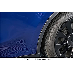 Crystal Shield 2020-2023 Tesla Model Y Partial Rear Door Paint Protection Film Kit 8 Mil Thick PPF Clear - 10 Year Warranty