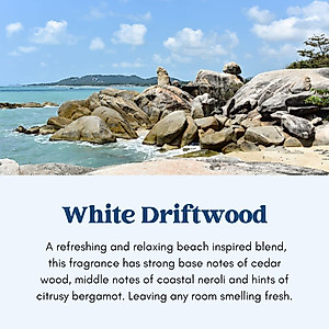 CE Craft Smells Like JJ Maybank Candle - White Driftwood Scent - Gift for Her, Prayer Candle, Scented Soy Wax Candle for Home | 9oz Clear Jar, 40 Hour Burn Time, Made in The USA