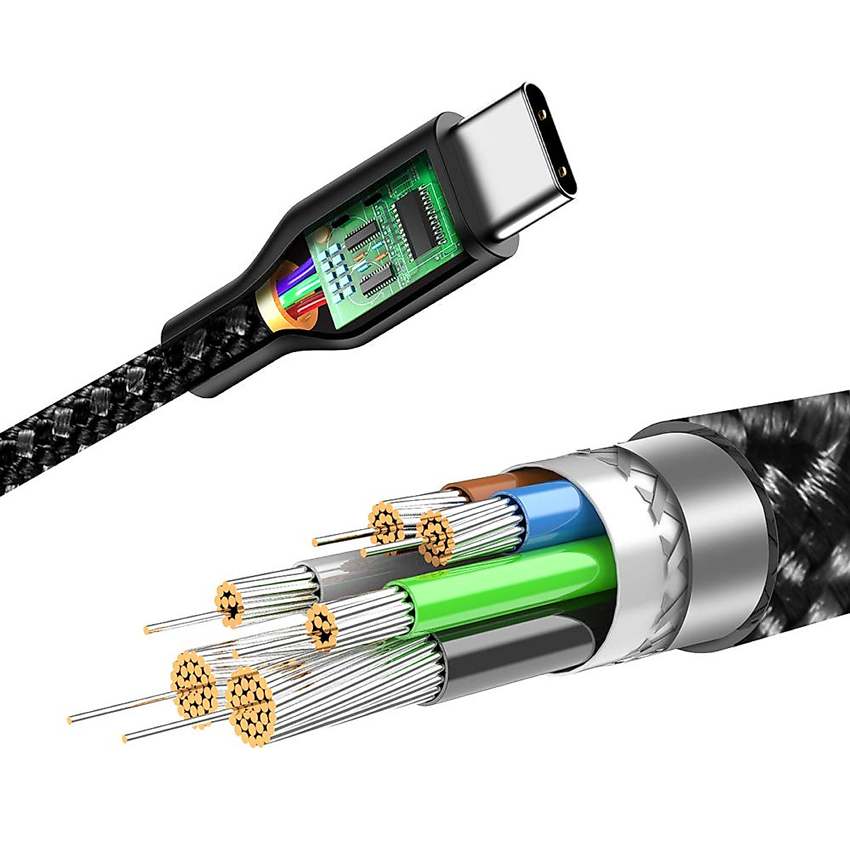 noot products USB C to USB C Cable Braided 6FT- PD 3.0 3A 60W Charger Cord for iPad Pro 11/12.9/10.5/iPad Air 4 10.9/Google Pixel 6/6 pro/5/5a/4a 5G/4a/4/4XL/2/2XL/3/3XL/3a/3a XL/Samsung Galaxy S20