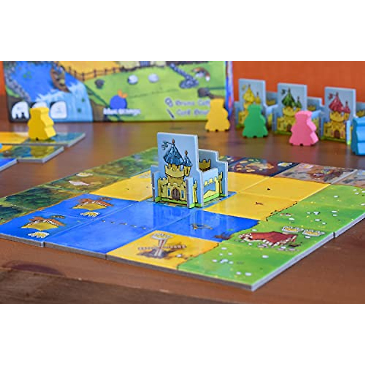 Blue Orange Games Kingdomino Award Winning Family Strategy Board Game, 4 players
