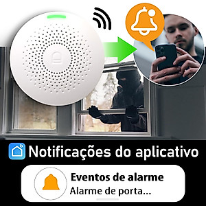 【OSI WIRELESS WIFI SMART HOME SECURITY MINI ALARM SYSTEM - 8 PIECE】DIY Home Wi-Fi Alarm Kit with Motion detector,Notifications with app,door/window sensor, siren,Compatible with Alexa,NO Monthly Fees