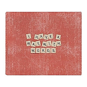 CafePress Scrabble Way with Words Throw Blanket Super Soft Fleece Plush Throw Blanket, 60"x50"