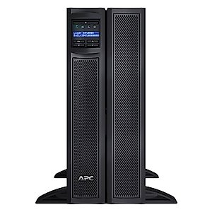 APC Network UPS, 3000VA Smart-UPS Sine Wave, Short Depth UPS with Extended Run Option, SMX3000HVT, Tower/4U Rack Convertible, Line-Interactive, 208V