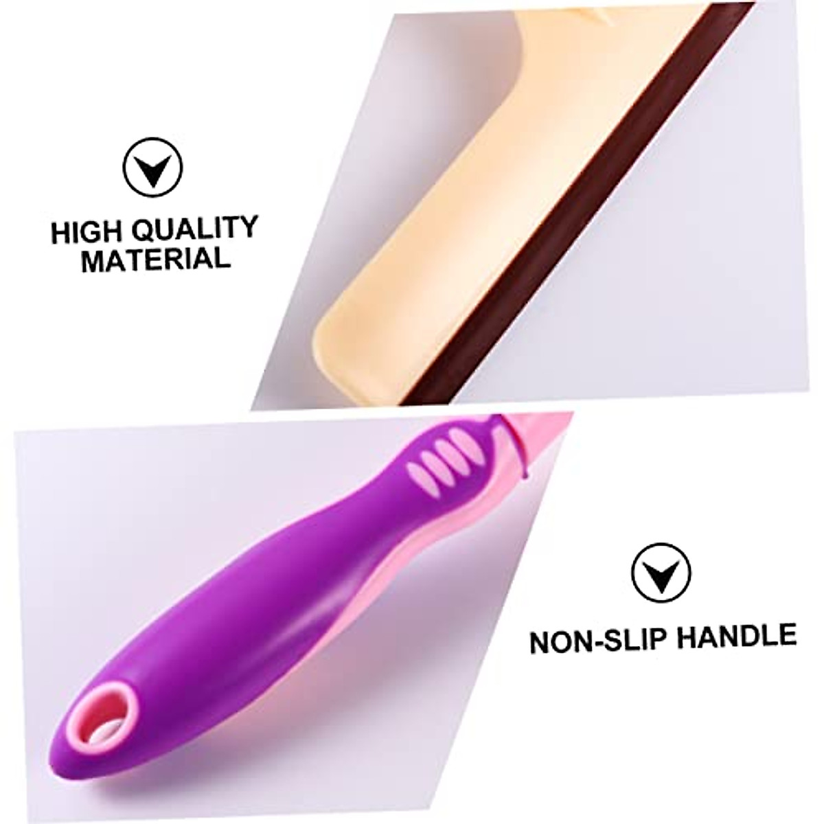 WOONEKY 2pcs for Squeegee Showerrandom Auto Color Scrubbers Convenient Shower Tools Car Window Cleaner Cleaning Scrubber Tool Short Glass Windshield Bathroom Handle Practical