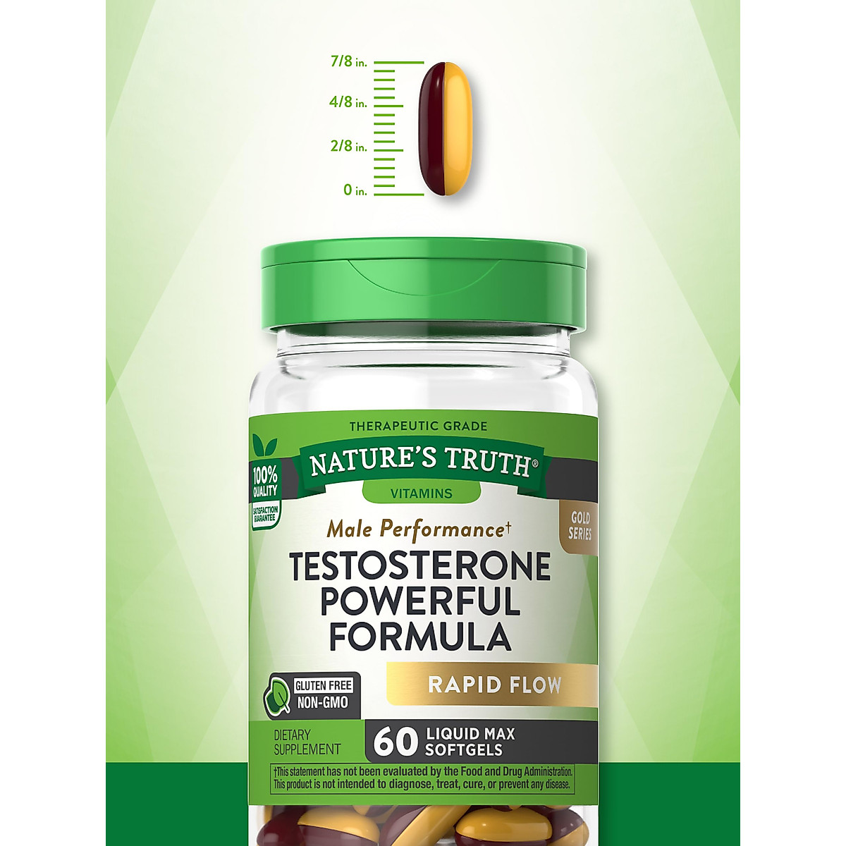 Nature's Truth Testosterone Supplement for Men | 60 Softgels | Non-GMO and Gluten Free Formula