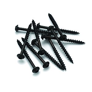 8 x 3/4 HighPoint Round Washer Head Woodworking Screws, Black Oxide 100 pc