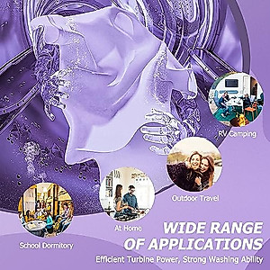 Portable Washing Machine,Small Portable Washing Machine 11L Capacity,Foldable Mini Washing Machine,3 Modes Mini Washer for Baby Clothes, Underwear Or Small Items, Apartment, Dorm, Camping, Travel P