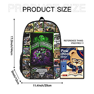 Carmpesli 17inch Trucks Backpack Office Computer Backpack Travel Backpack