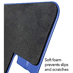 Clipco Premium Book Ends with Anti-Slip Pad 9-inch (Pack of 12) (Blue)