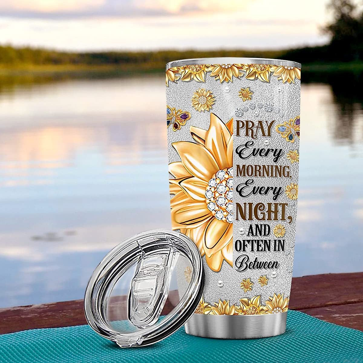 wowcugi Personalized Christian Gifts For Women Christians Inspirational Tumbler 20oz 30oz Jewelry Drawings Stainless Steel Insulated Tumblers Coffee Travel Mug Spiritual Jesus Religious Gift