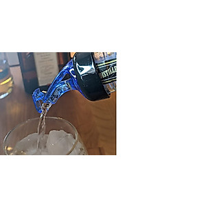 1/4 oz Blue (PP-CLD-14B) Measured Liqour Pourer - Precision Pour Liquor & Wine Bottle Pour Spout - (10-Pk) 100% USA Made - Pour The Perfect Cocktail with Our No Leak Bottle Spouts, Size 0.25 oz