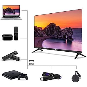 Sansui 32-Inch 720p HD LED Android Smart TV (S32V1HA) with Built-in HDMI, USB, High Resolution, Digital Noise Reduction, Dolby Audio, Thin Frame Design with Xtrasaver Large Microfiber Cleaning Cloth