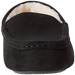 Amazon Essentials Women's Moccasin Slipper, Black, 7