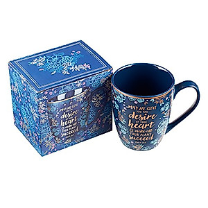 Christian Art Gifts Mug May He Give You Ps. 20:4