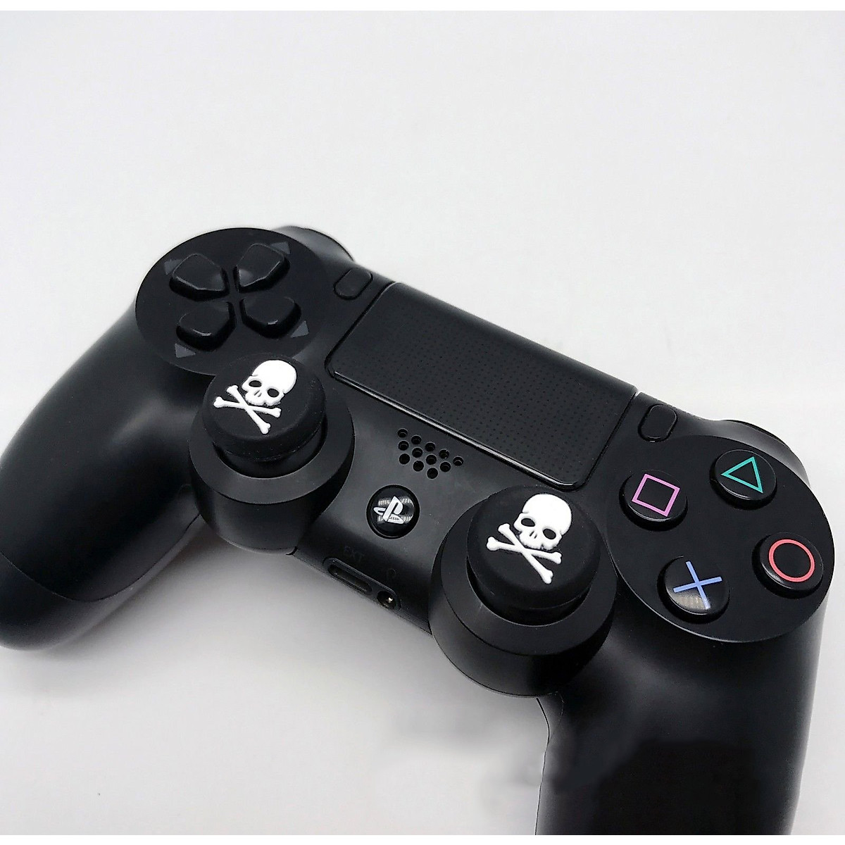 Thumbstick Thumb Grip Stick Silicone Cap Cover Joystick Grips for PS4 PS3 PS2 PS4 Pro Slim Xbox One Xbox One Slim Xbox One Elite Xbox 360 Controller White Skull Color