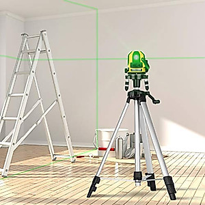 Firecore Adjustable 60-inch Aluminum Alloy Laser Tripod, with Bubble Level and Extra 5/8"-11 Tripod Adapter-FT1500D