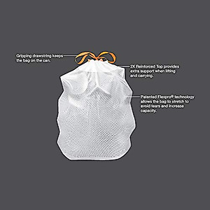 HDX 13 Gal. FlexPro Reinforced Top Drawstring Kitchen Bags (150-Count)