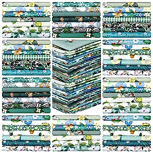 70 Pcs 10 x 10 Inch Cotton Fabric Square No Repeat Patchwork Fabrics Multi Color Printed Floral Square Patchwork Fabric Quilting Fabric Bundles for DIY Crafts Cloths Handmade Accessory (Fresh Style)